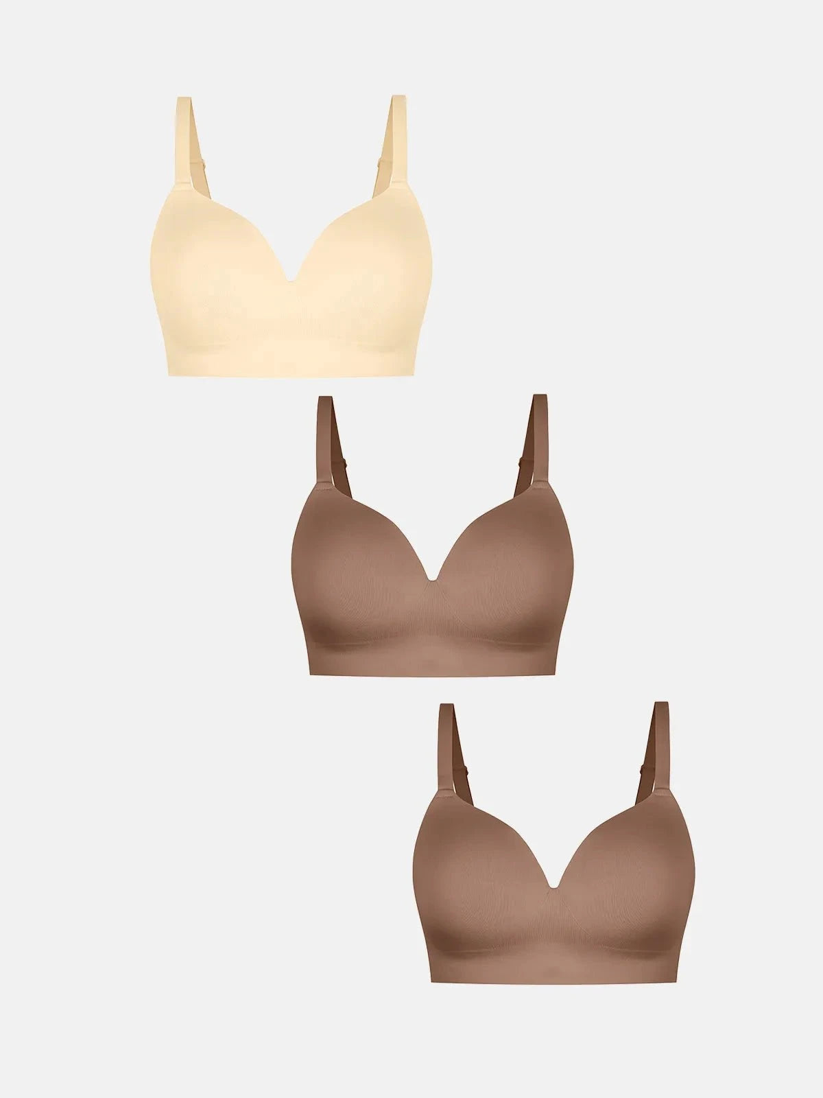 3-Pack ContourLift™ Seamless Wireless Shaping Push Up Bra Bundle – Popilush
