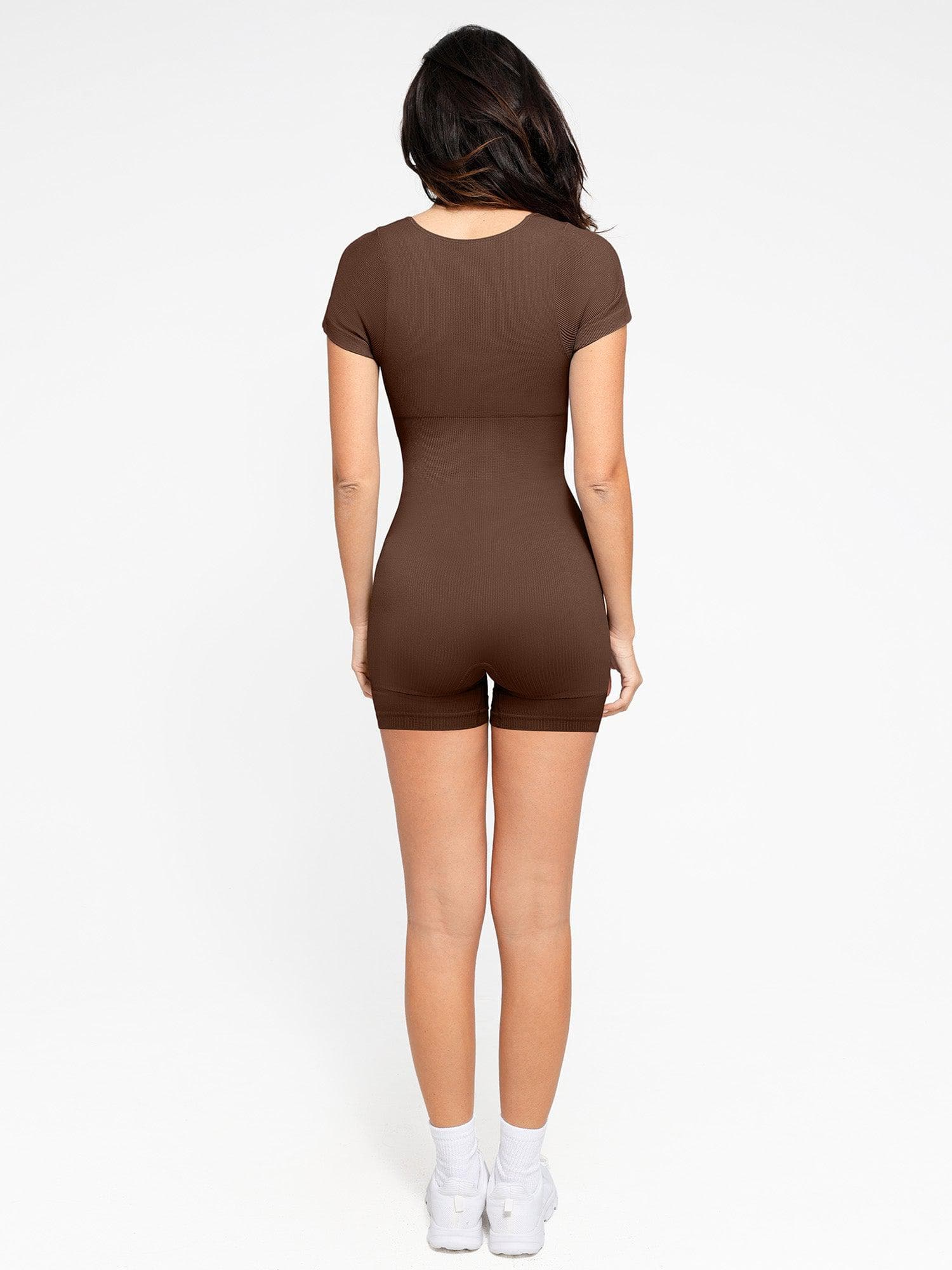 The Shapewear Romper Seamless Ribbed Sport – Popilush®