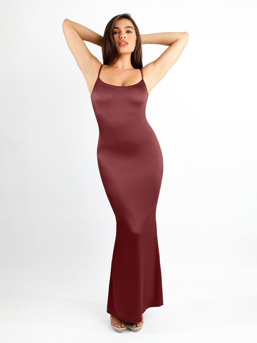 Shapewear Shine Slimming Tummy Control Maxi Slip Dress – Popilush®
