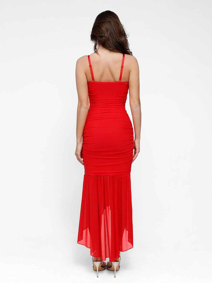 Shapewear Bluetag Cooling Ruched Mesh Bodycon Maxi Dress – Popilush®